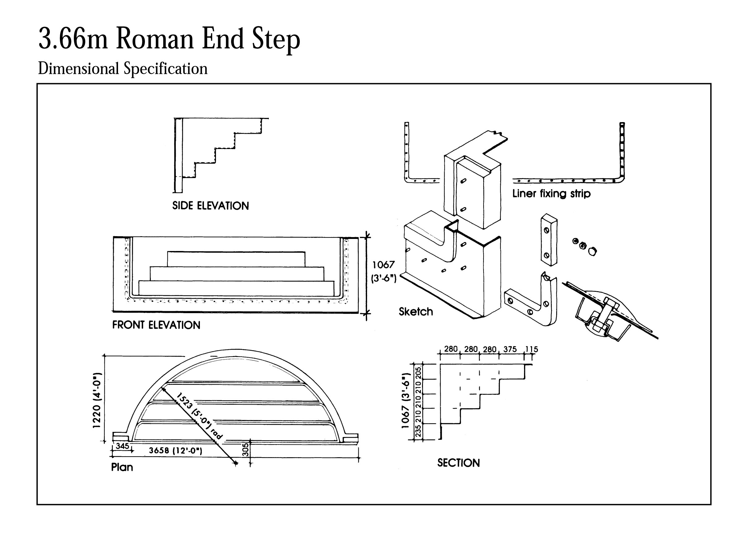 CL10 | 12’ Roman end - standard